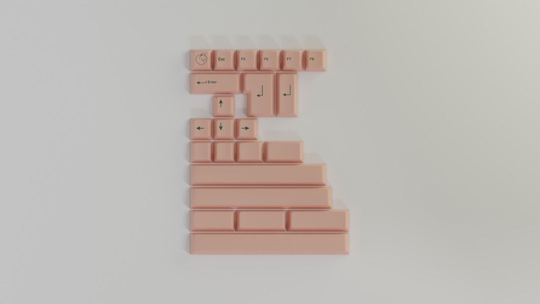 ePBT Soju Keycaps (Base, Novelties, Peach & Grape Accents, 40s kit ...