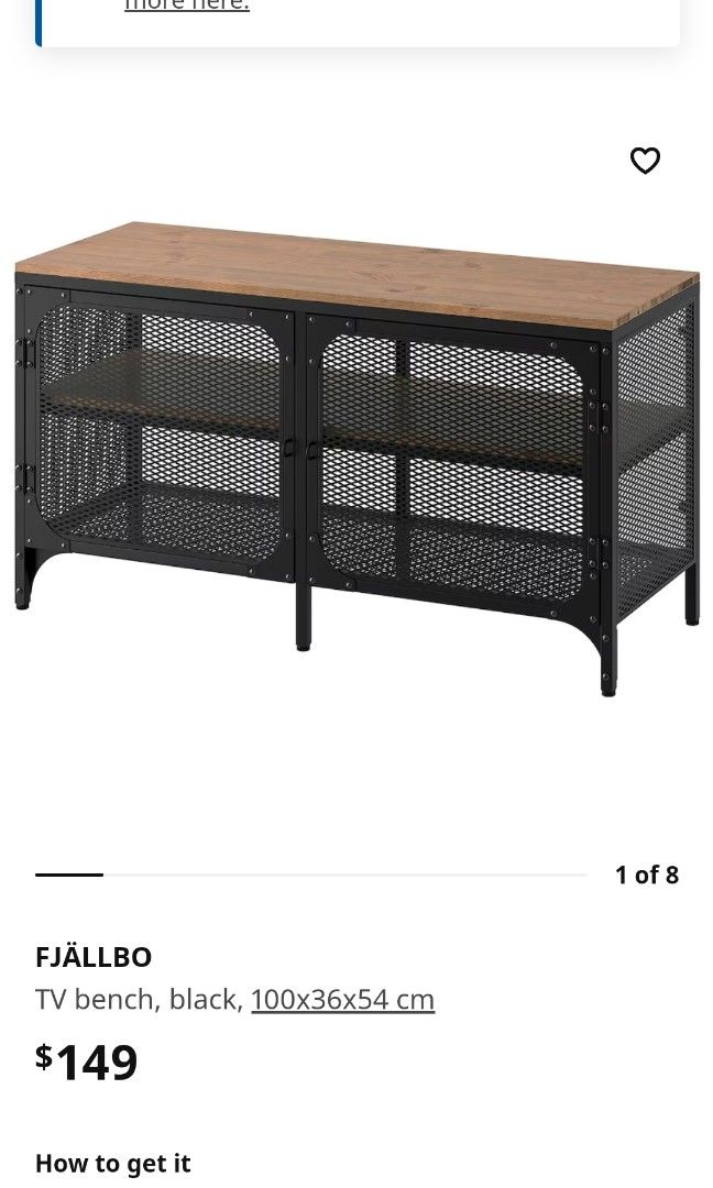 Fjallbo Tv Console, Furniture & Home Living, Furniture, TV Consoles on ...