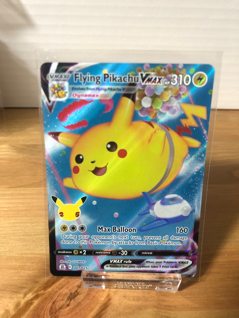 Flying Pikachu Vmax 7/25 celebrations pokemon TCG, Hobbies & Toys, Toys ...