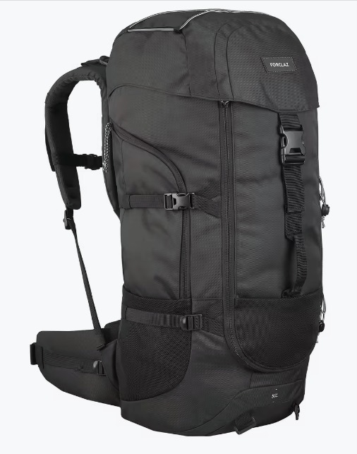 FORCLAZ Trekking 50L Backpack Travel - Black, Men's Fashion, Bags ...
