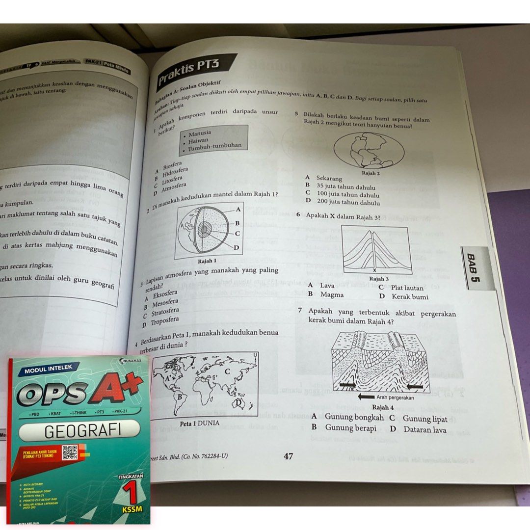 form 1 SCIENCE GEOGRAFI workbook buku rujukan kssm nusamas cemerLang ...