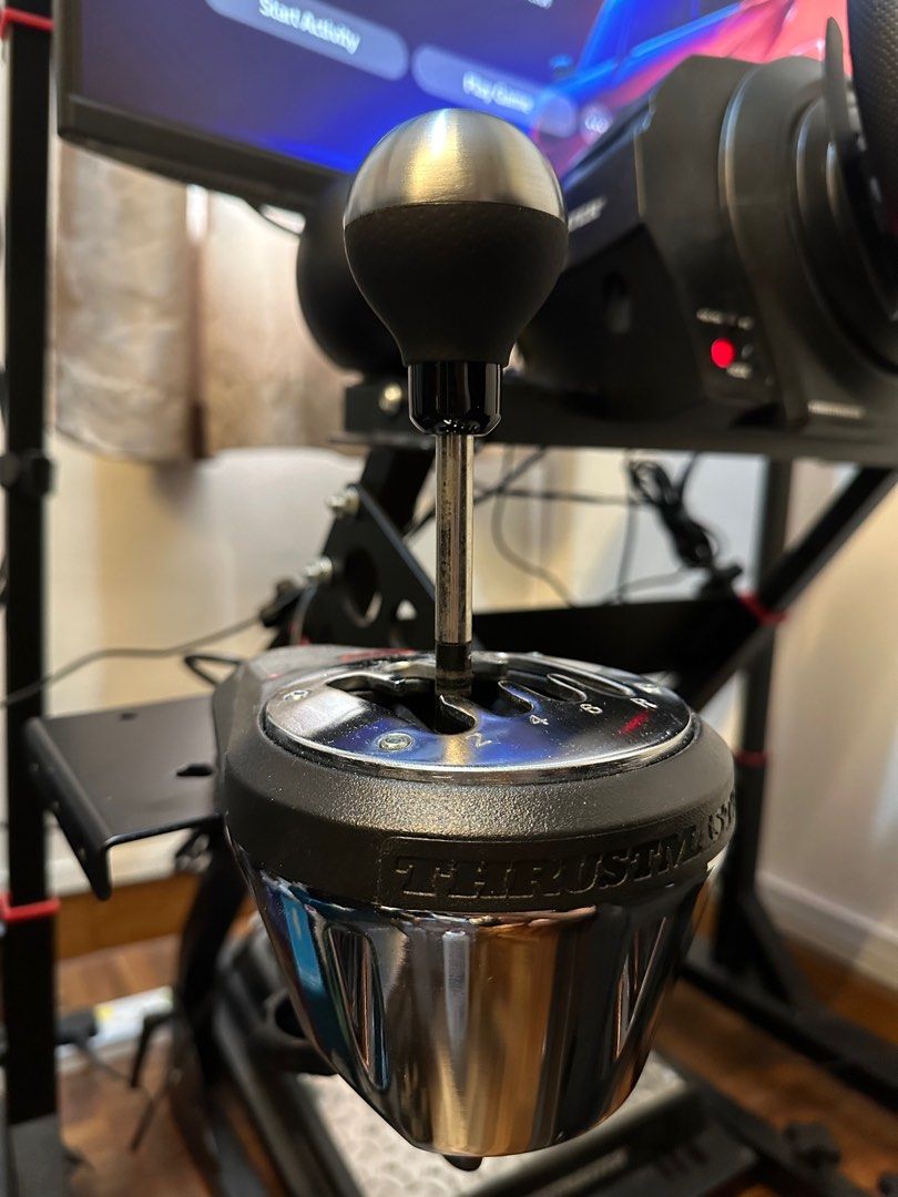 Beloved Full Thrustmaster Sim driving Setup with monitor screen, Video ...