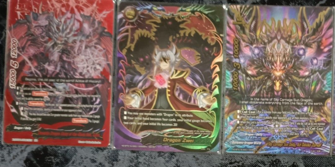 Future Card Buddyfight Dragon Zwei Flag, Secret and Buddy Rare, Hobbies ...
