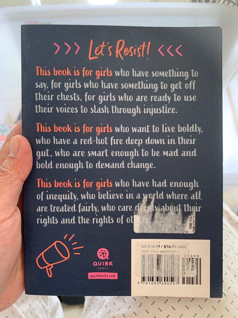 GIRLS RESIST WOMEN EMPOWERMENT KAELYN RICH HARDBOUND BOOK, Hobbies ...