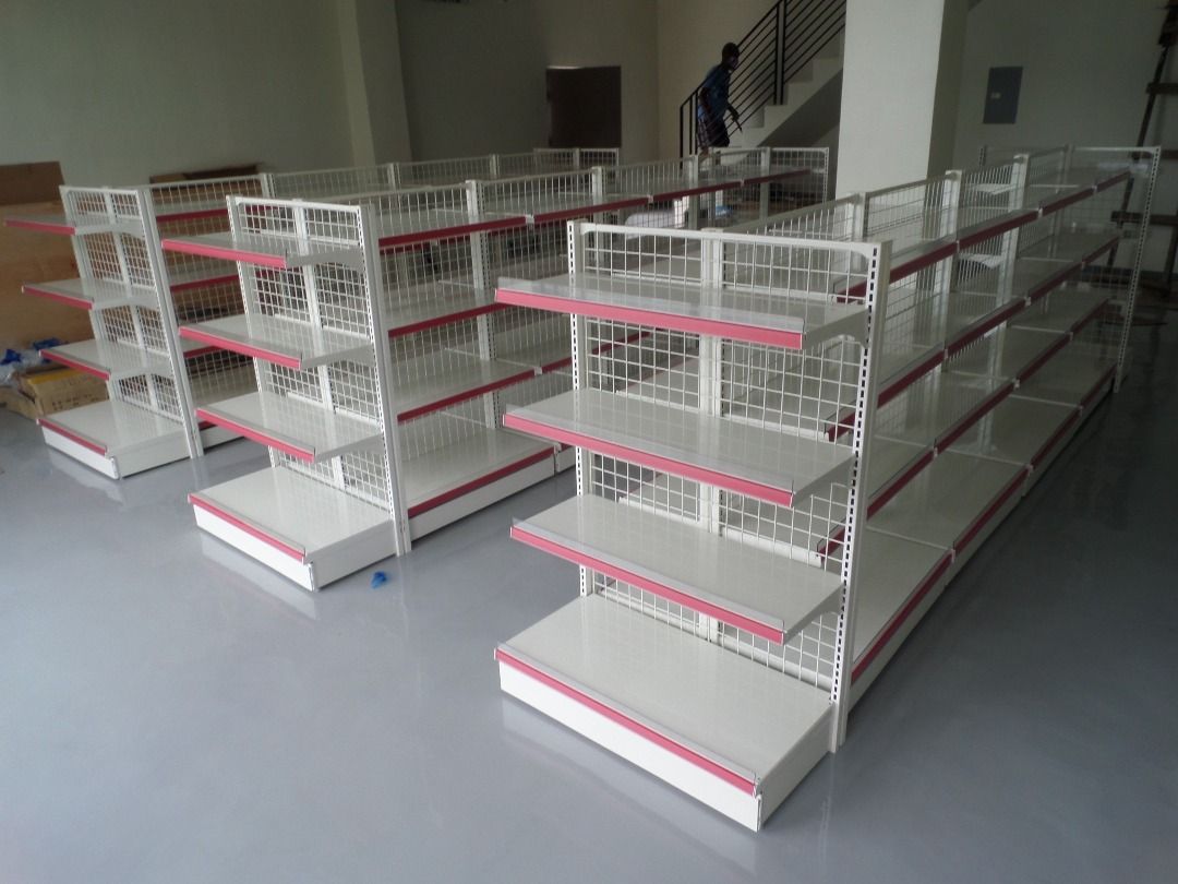 Gondola grocery racks display heavy duty commercial rack supermarket ...