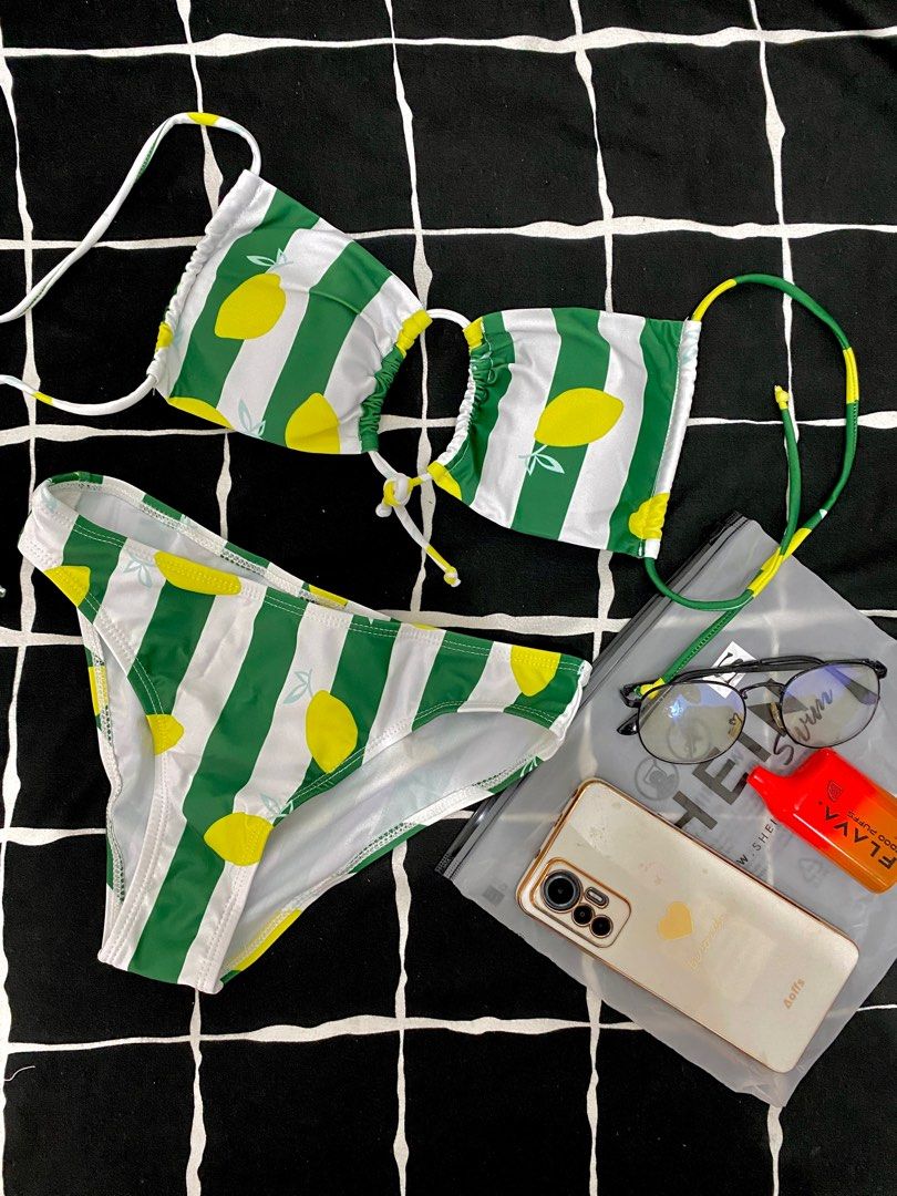 Green swim suit, Women's Fashion, Swimwear, Bikinis & Swimsuits on ...