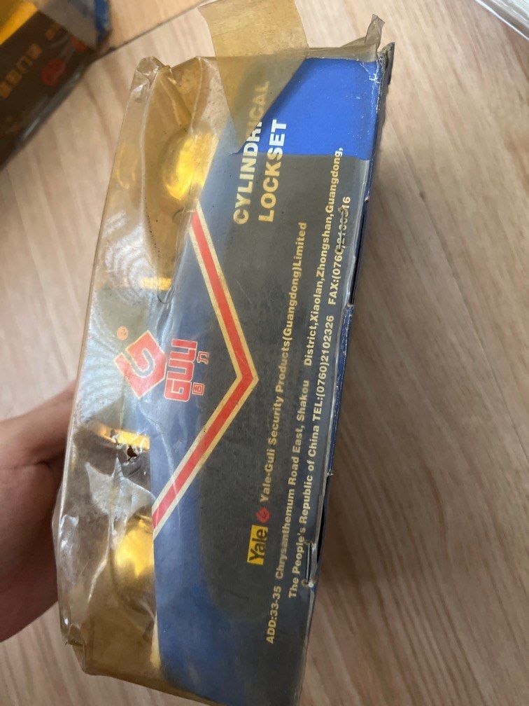 Guli Cylindrical Lockset - Gold, Furniture & Home Living, Security ...