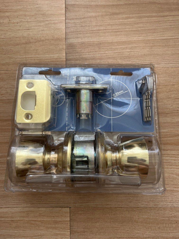 Guli Door Knob Set - Gold, Furniture & Home Living, Security & Locks ...