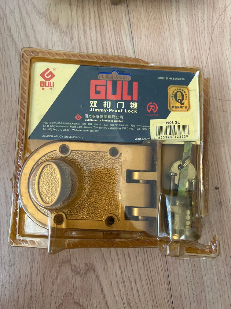 Guli Jimmy Proof Lock, Furniture & Home Living, Security & Locks, Locks ...