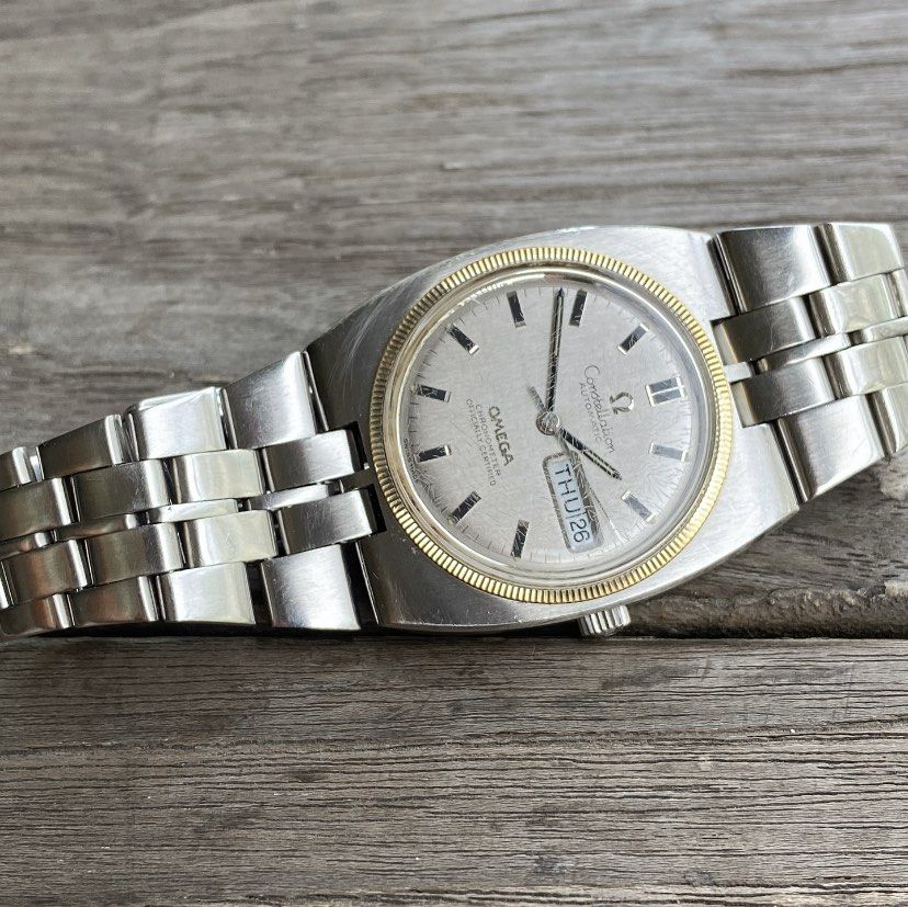 (Heavy Patina) Omega constellation chronometer JUMBO Day Date automatic ...