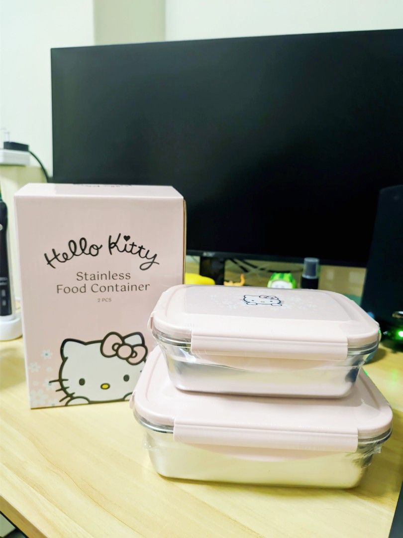 Hello Kitty Stainless Food Container, Furniture & Home Living ...