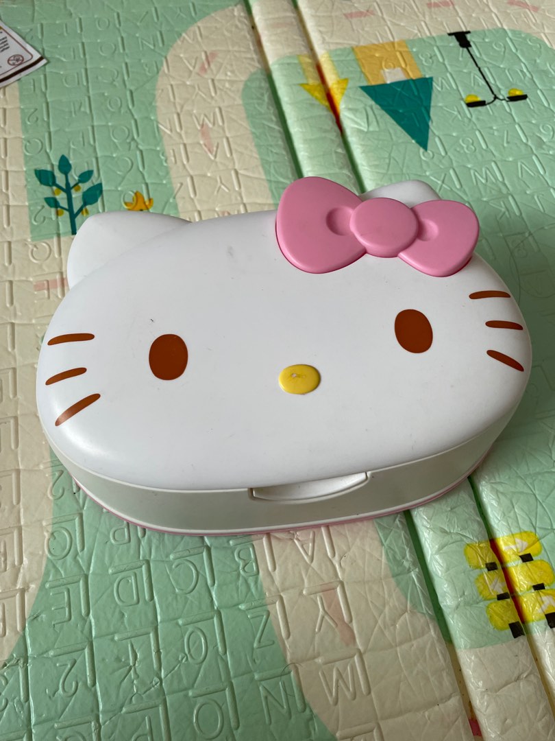 Hello kitty wet wipes dispenser, Babies & Kids, Bathing & Changing ...