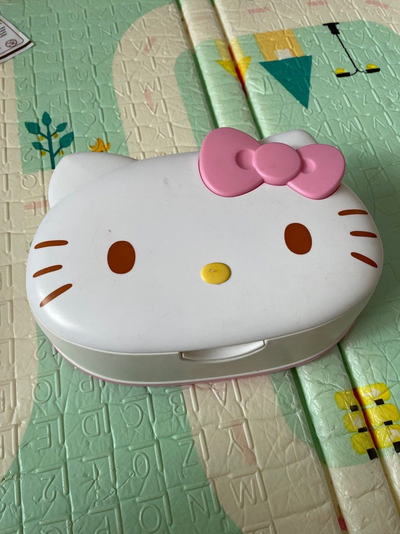 Hello kitty wet wipes dispenser, Babies & Kids, Bathing & Changing ...