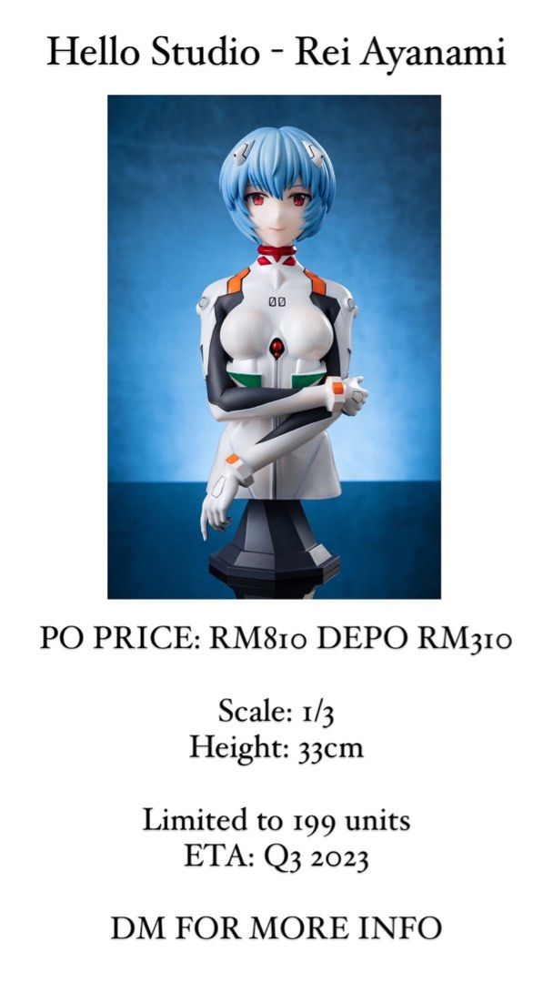 Hello Studio - Rei Ayanami, Hobbies & Toys, Toys & Games on Carousell