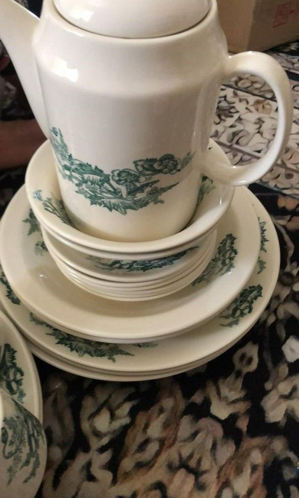 #Huat88 Kopitiam Tea set 14pcs Oldskool, Furniture & Home Living ...