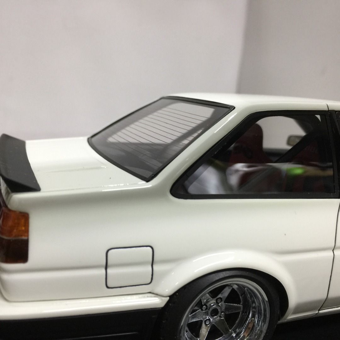 IGNITION MODEL IG 1/18 TOYOTA COROLLA LEVIN AE86 2-DOOR GT APEX WHITE (90554) (P15M-329), 興趣及遊戲 ...