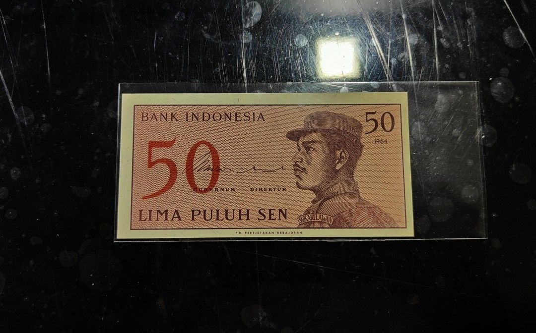 Indonesia 1964 50 Sen Banknote Currency UNC (2), Hobbies & Toys, Memorabilia & Collectibles ...