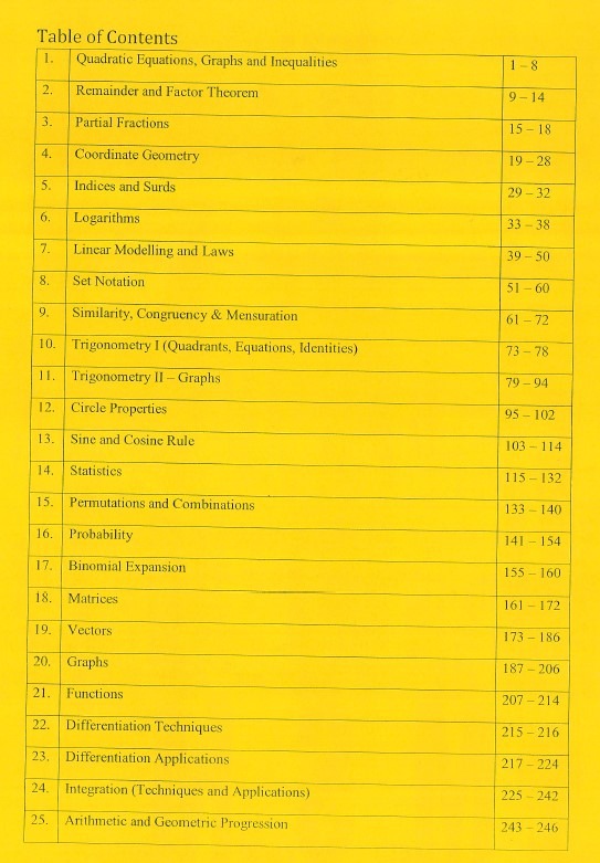 IP sec 3 4 Intermediate and advanced mathematics Topical Revision ...