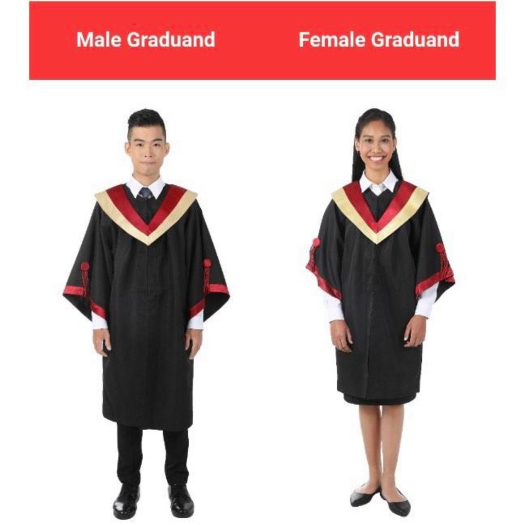ITE Graduation Gown (RENTAL), Men's Fashion, Coats, Jackets and ...