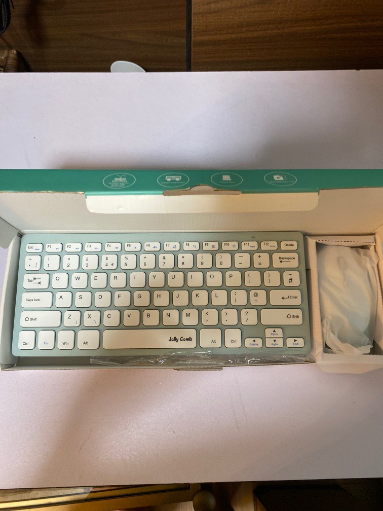 Jelly Comb Wireless Keyboard Mouse Combo Computers Tech Parts Accessories Computer