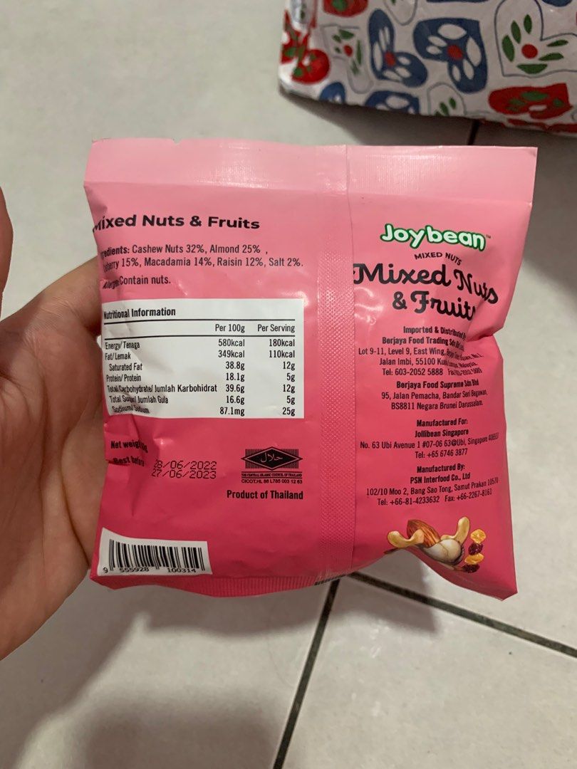 JOYBEAN MIXED NUTS & FRUITS, Food & Drinks, Packaged & Instant Food on ...