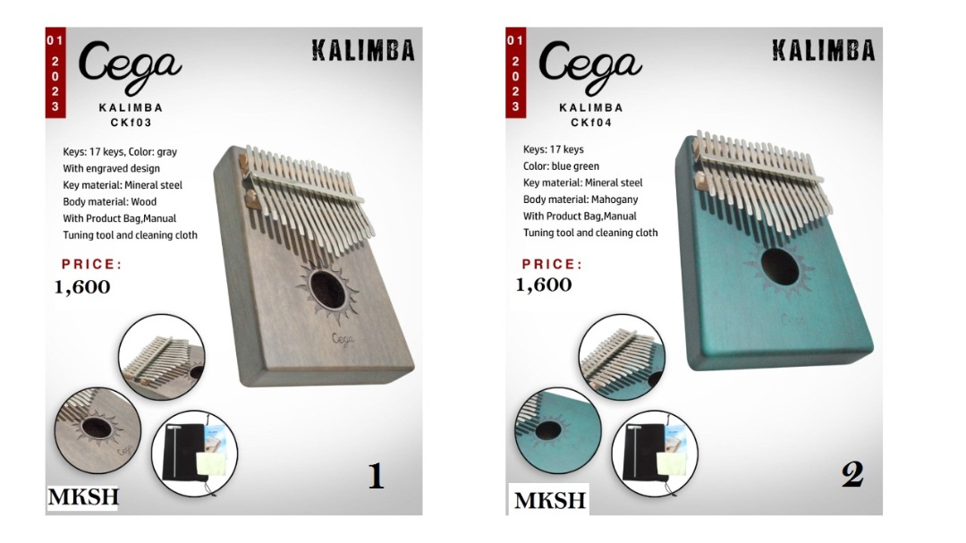 Kalimba Instruments ( CKF03 , CKF04 ), Hobbies & Toys, Music & Media ...