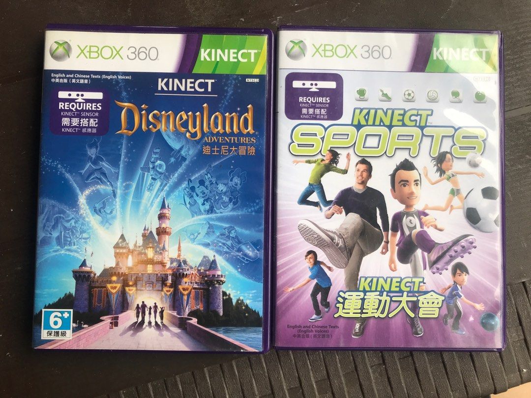 Kinect for xbox 360 with tv mount and games, Video Gaming, Video Games, Xbox on Carousell