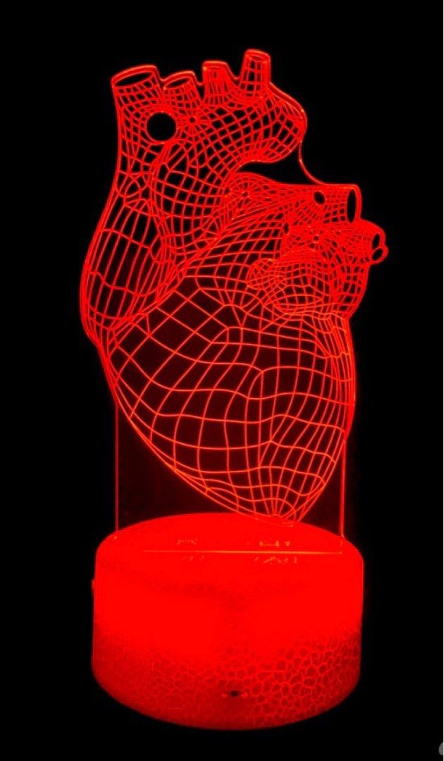 LED heart lamp, Furniture & Home Living, Lighting & Fans, Lighting on ...