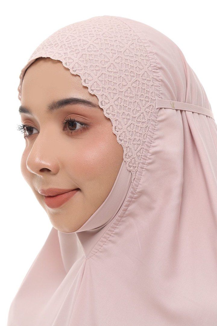 [LIMITED] ORIGINAL TELEKUNG SITI KHADIJAH | HARMONY MODISH LIAN LI IN DUSTY PINK, Women's ...