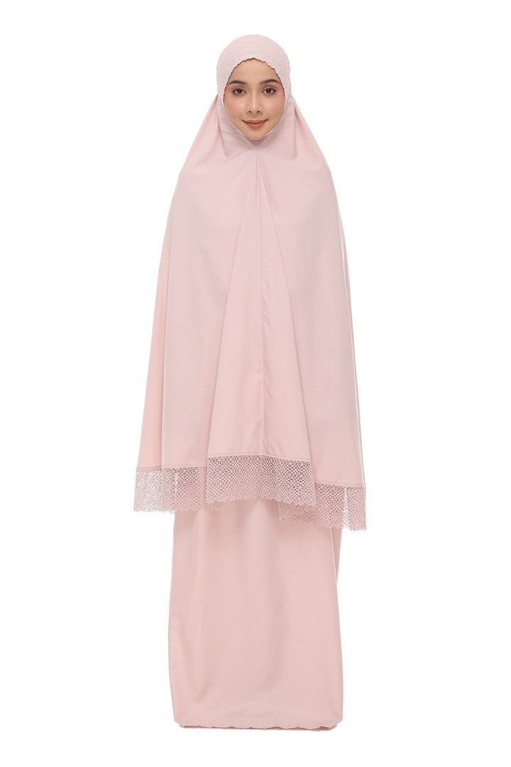 [LIMITED] ORIGINAL TELEKUNG SITI KHADIJAH | HARMONY MODISH LIAN LI IN DUSTY PINK, Women's ...