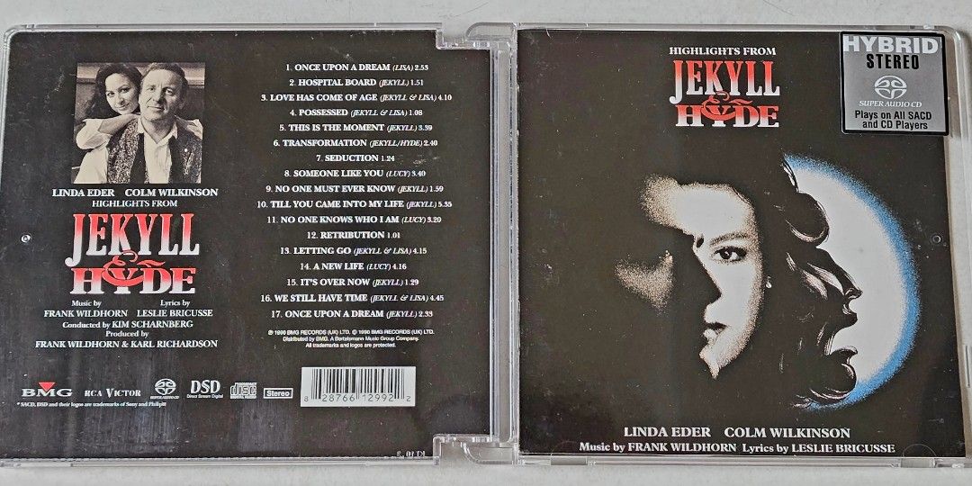 Linda Eder & Colm Wilkinson ~ Jekyll & Hyde ( HYBRID SACD VERSION ) CD, Hobbies & Toys, Music ...
