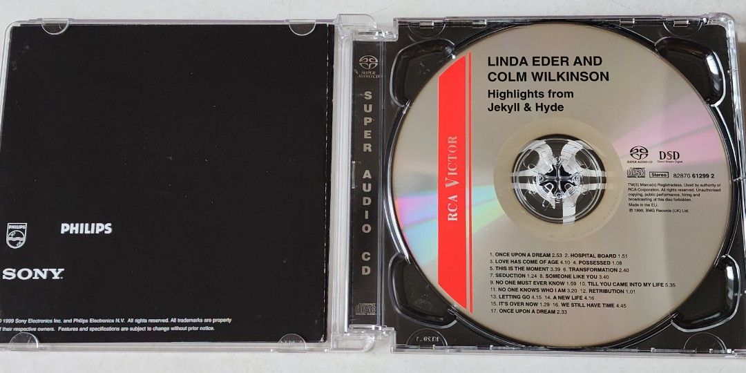 Linda Eder & Colm Wilkinson ~ Jekyll & Hyde ( HYBRID SACD VERSION ) CD ...