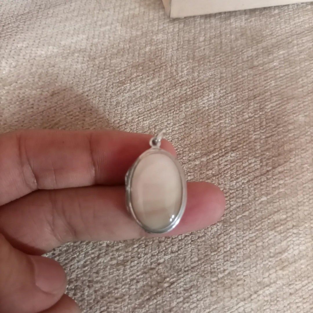 Liontin batu perak 925 Thailand Vintage, Fesyen Wanita, Perhiasan di ...