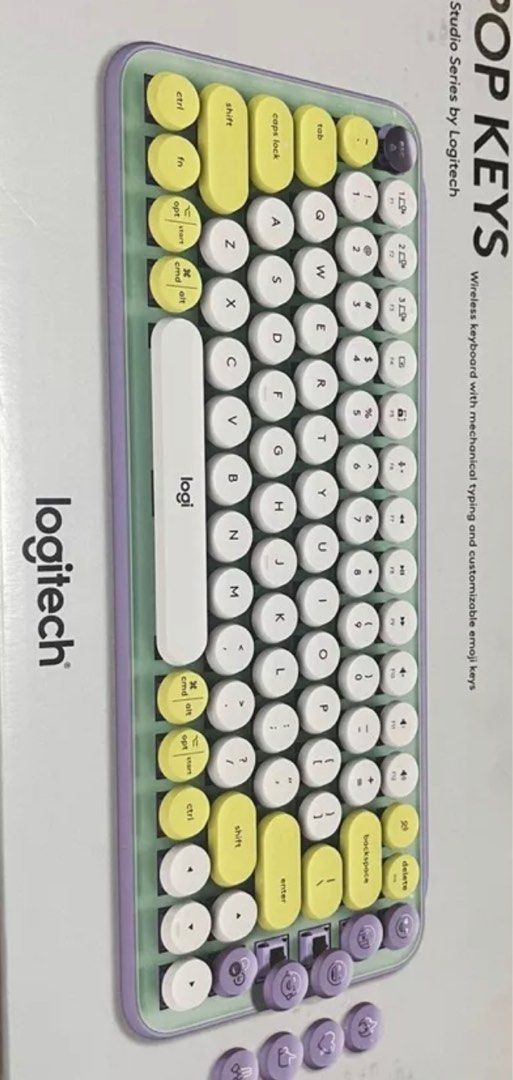 Logitech pop Logitech POP Keys Mechanical Wireless Keyboard with ...