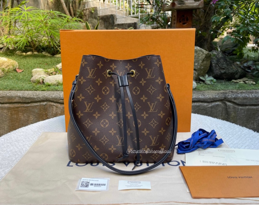 Louis Vuitton Neo Noe Noir Monogram, Luxury, Bags & Wallets on Carousell