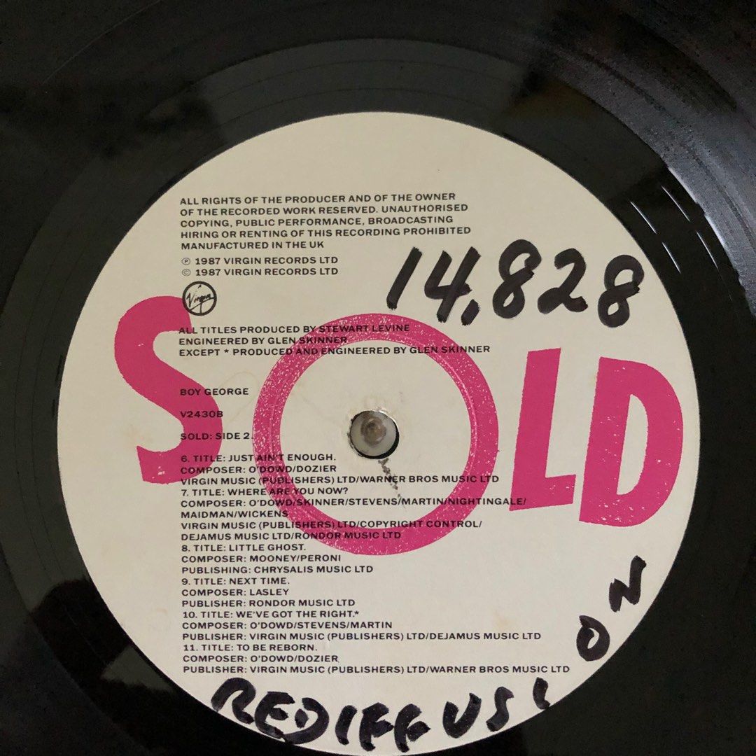 (LP) Boy George - Sold 1987 vinyl, Hobbies & Toys, Music & Media ...
