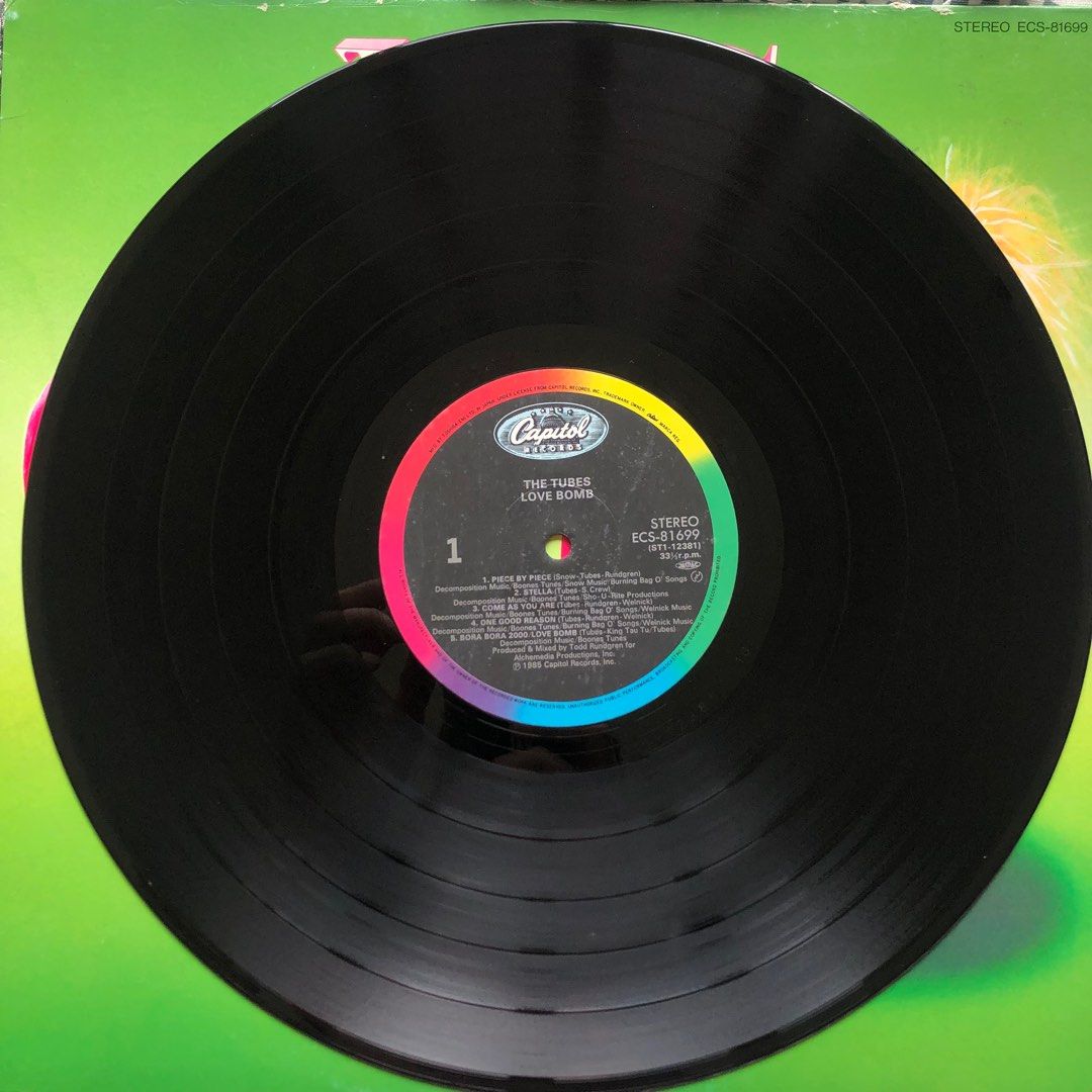 (LP) Tubes - Love Bomb 1985 vinyl, Hobbies & Toys, Music & Media ...