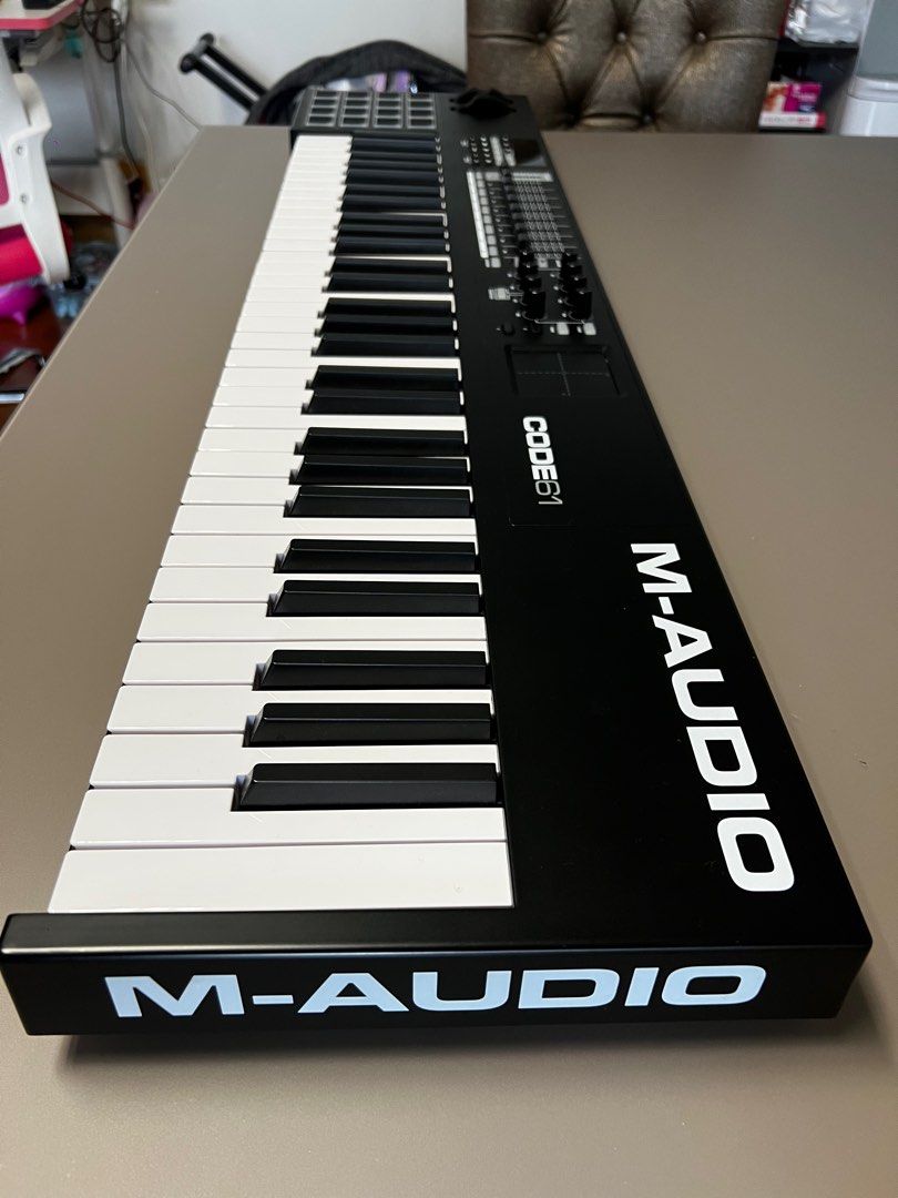 M-Audio Code 61 Midi Keyboard + Chair & Stand (Hercules), Audio, Portable Music Players on Carousell