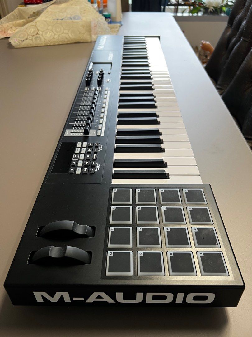 M-Audio Code 61 Midi Keyboard + Chair & Stand (Hercules), Audio, Portable Music Players on Carousell
