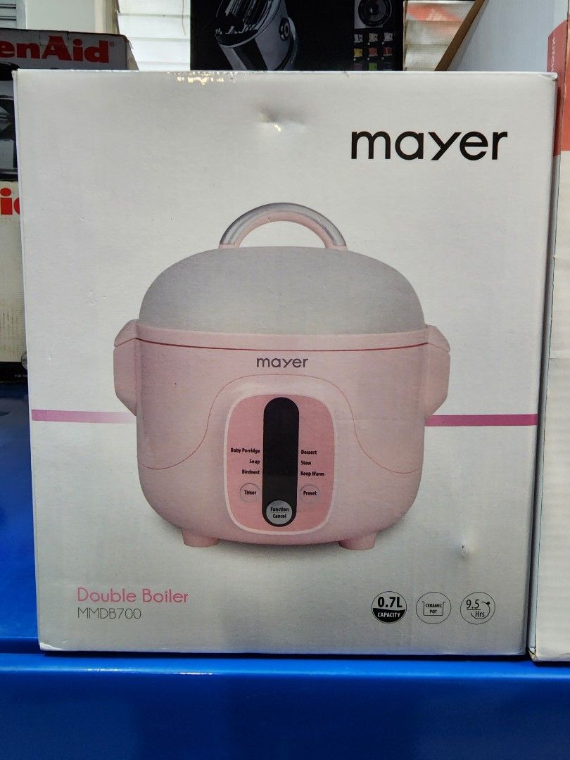 MAYER Double Boiler Mini Cooker 0.7L MMDB700 Display Set, TV & Home ...