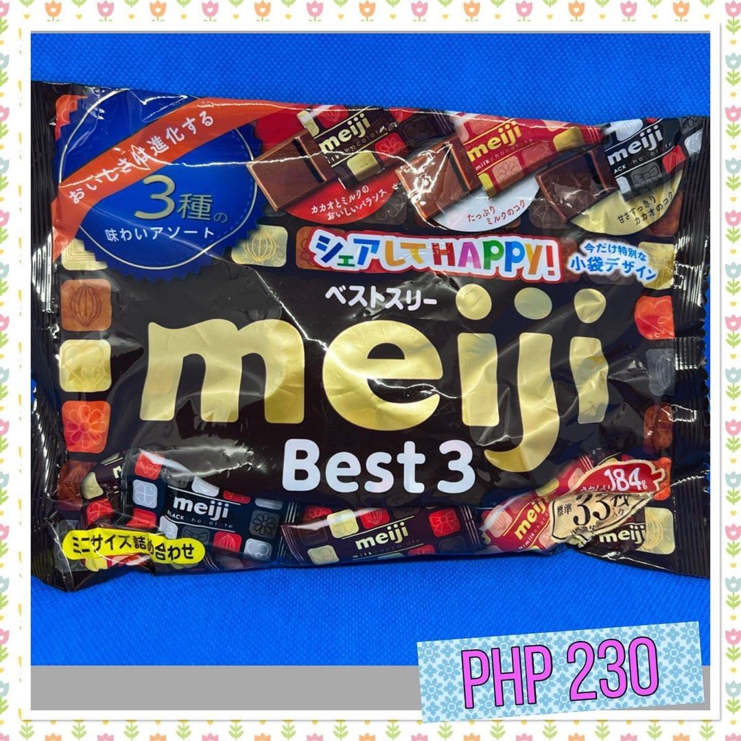 Meiji (Best 3) Chocolate, Food & Drinks, Other Food & Drinks on Carousell