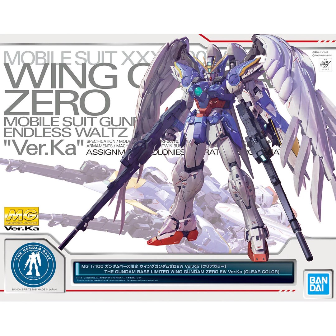 MG 1/100 THE GUNDAM BASE LIMITED WING GUNDAM ZERO EW Ver.Ka [CLEAR ...