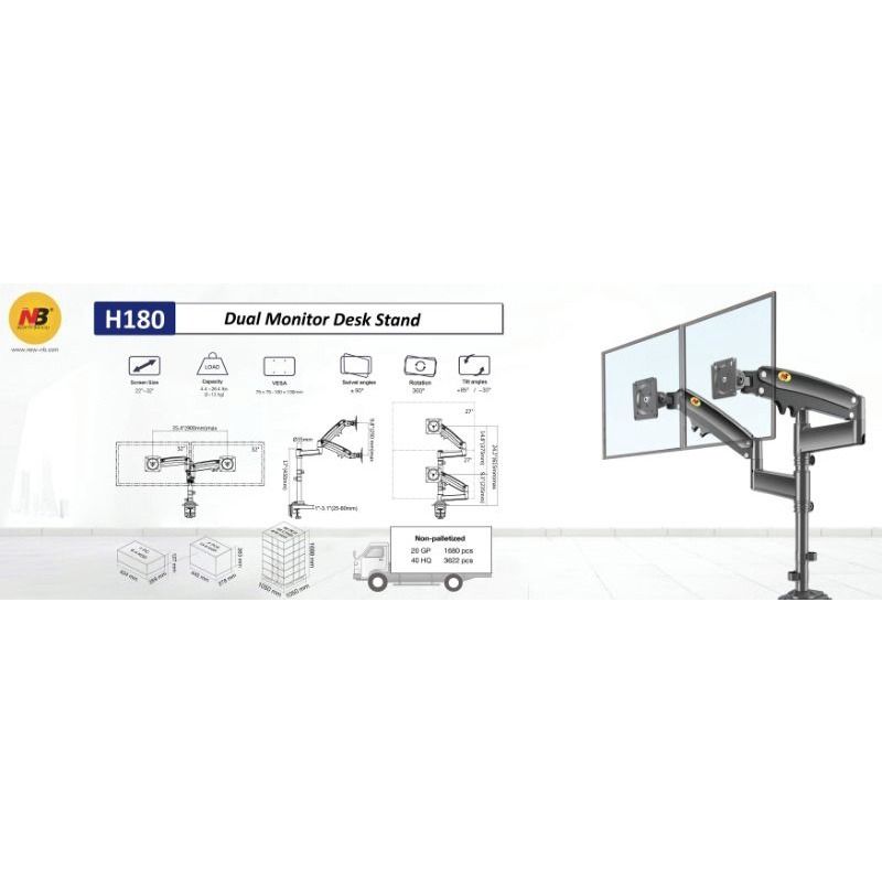 Monitor Stand, Monitor Bracket, Bracket, Dual Monitor Arm - NB North ...