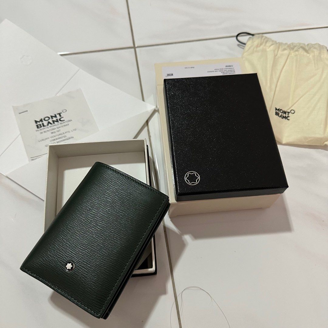 Mont Blanc business card holder with banknote, Men's Fashion, Watches ...