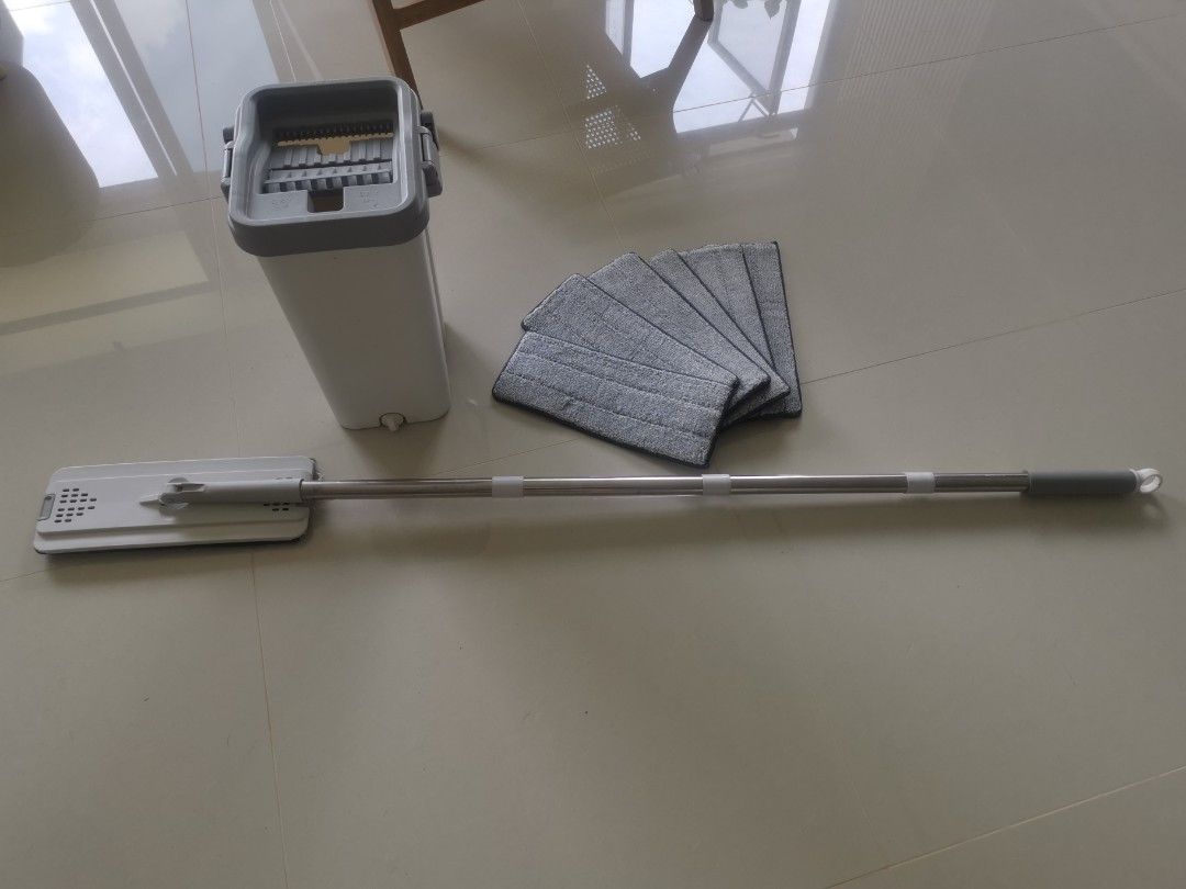 Mop set with additional pads, Furniture & Home Living, Cleaning ...