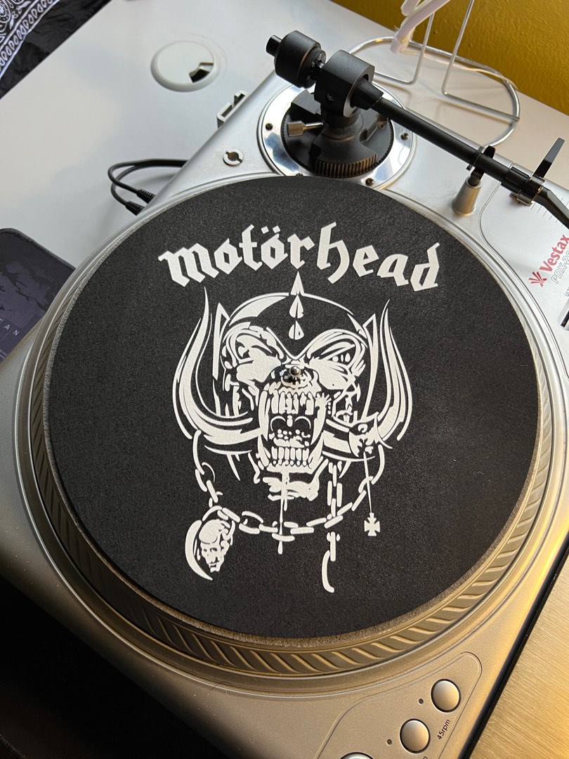 Motorhead Turntable Slip Mat, Hobbies & Toys, Music & Media, Vinyls on ...