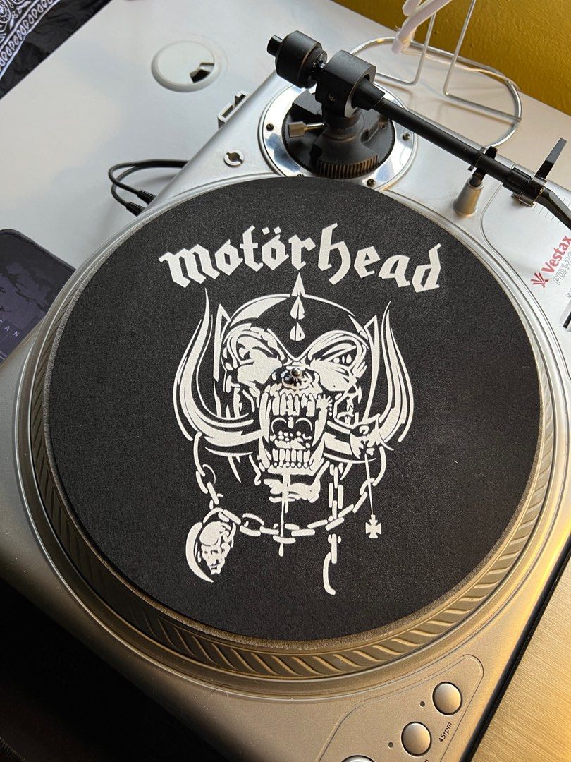 Motorhead Turntable Slip Mat, Hobbies & Toys, Music & Media, Vinyls on ...