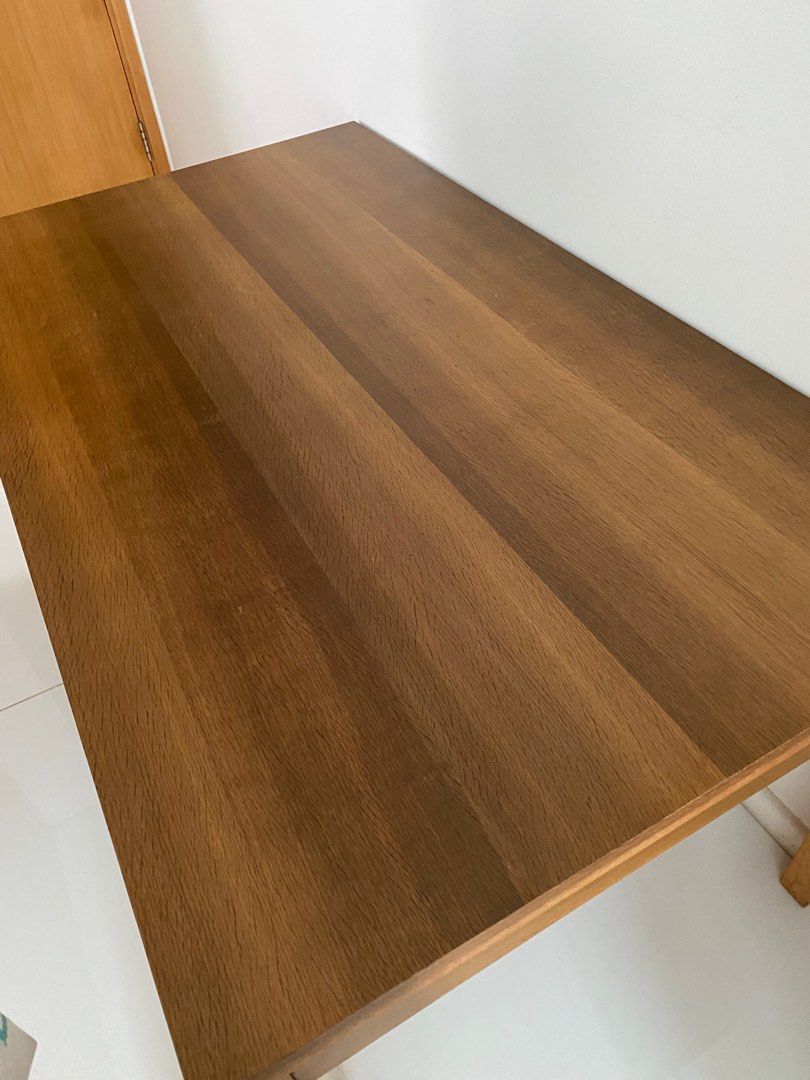 Muji Solid Oak Extendable Dining Table, Furniture & Home Living ...