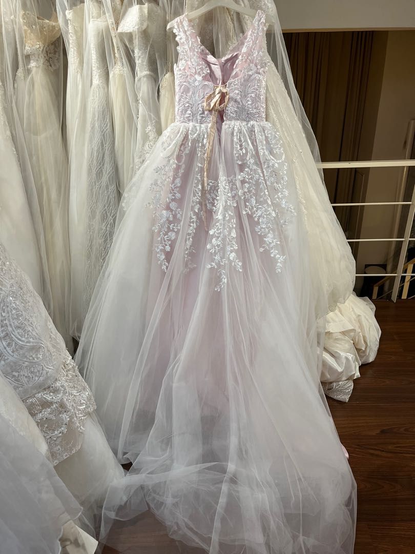 New baby pink ball gown bridal gown evening gown for sale, Women's ...