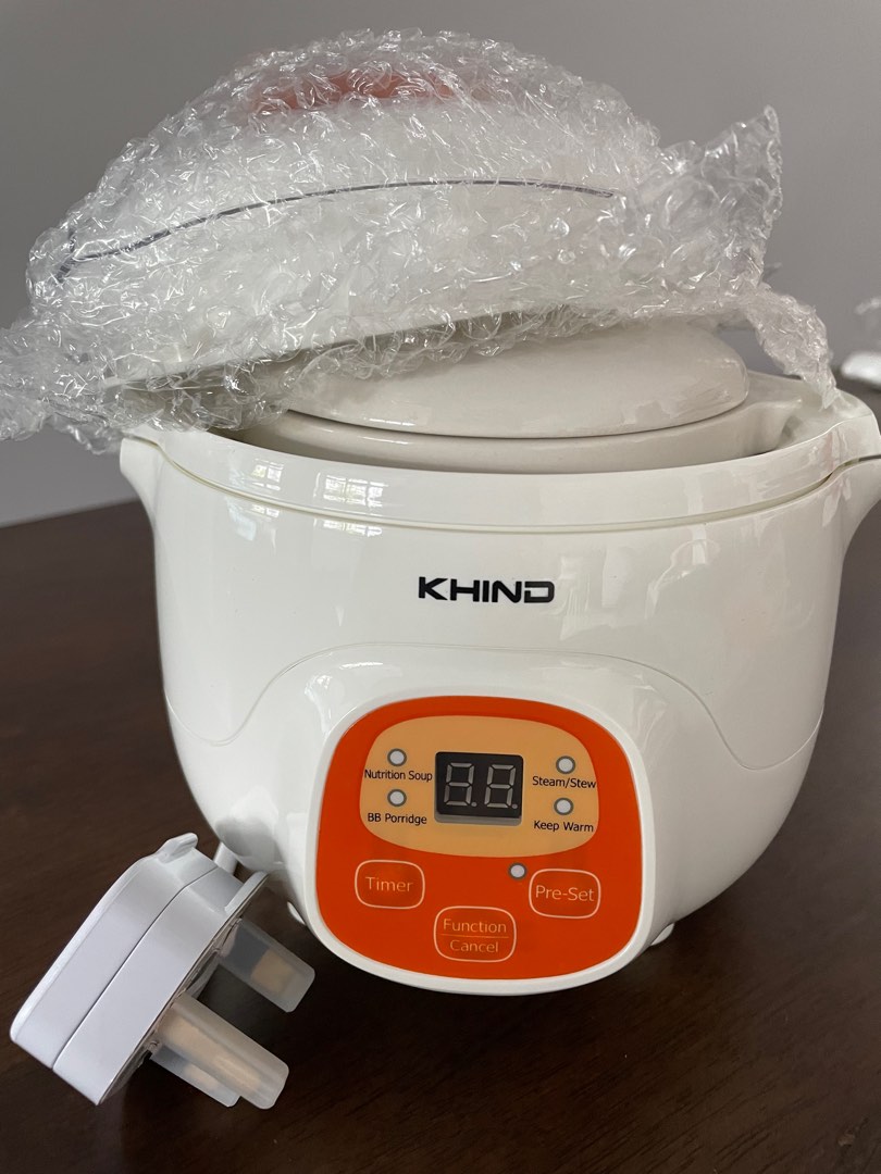 (NEW) KHIND baby porridge/soup cooker, TV & Home Appliances, Kitchen ...